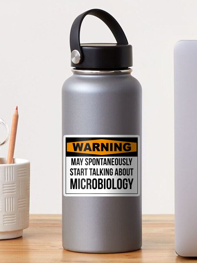 "Microbiology" Sticker for Sale by silverorlead | Redbubble