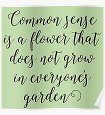 Common Sense: Posters | Redbubble