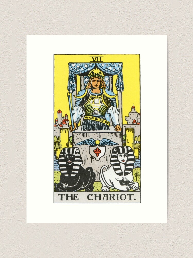 "Rider Waite Smith The Chariot Tarot" Art Print for Sale by ...