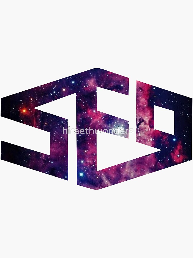 "SF9 Logo (red nebula)" Sticker for Sale by hiraethwonders | Redbubble