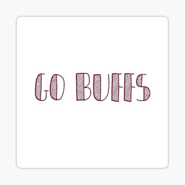 "Go Buffs" Sticker by kenziestandlee | Redbubble