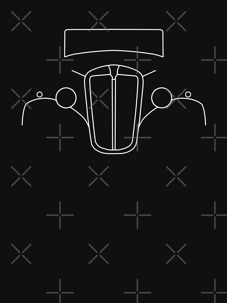 "Vintage Morris 8 outline graphic (white) " T-shirt for Sale by ...