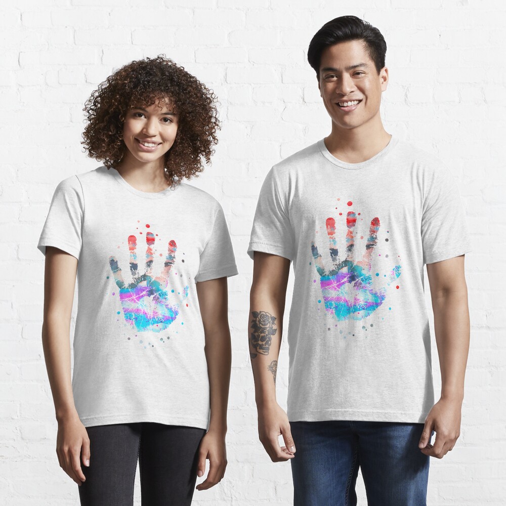 "Handprint, human handprint" T-shirt for Sale by Rosaliartbook ...