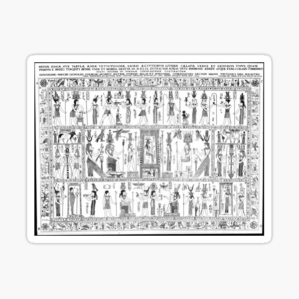 "The Bembine Table of Isis" Sticker for Sale by obsoleteapparel | Redbubble