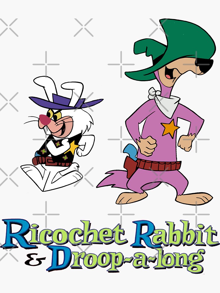 "Ricochet Rabbit and Droop-a-long Cast Tribute" Sticker for Sale by ...