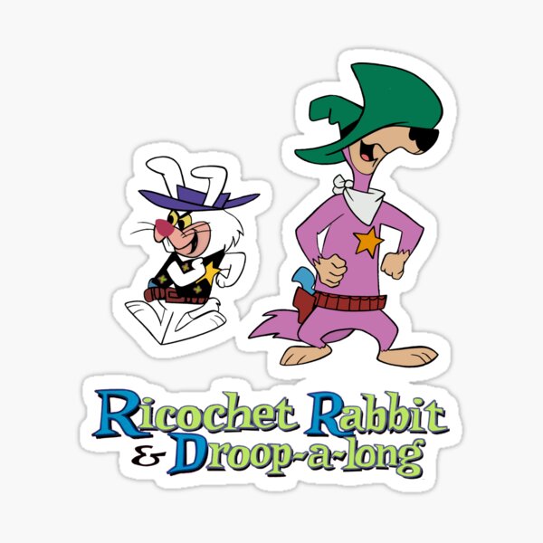 "Ricochet Rabbit and Droop-a-long Cast Tribute" Sticker for Sale by ...