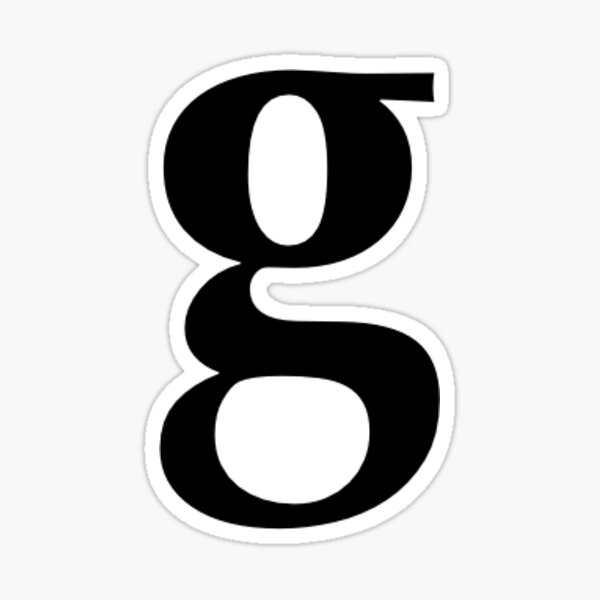 G Initial Stickers | Redbubble