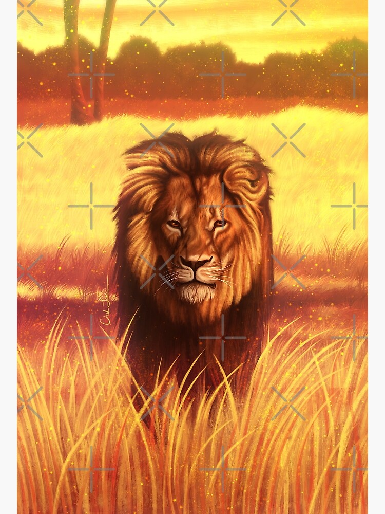 "Cecil the Lion" Art Print for Sale by cmloweart | Redbubble