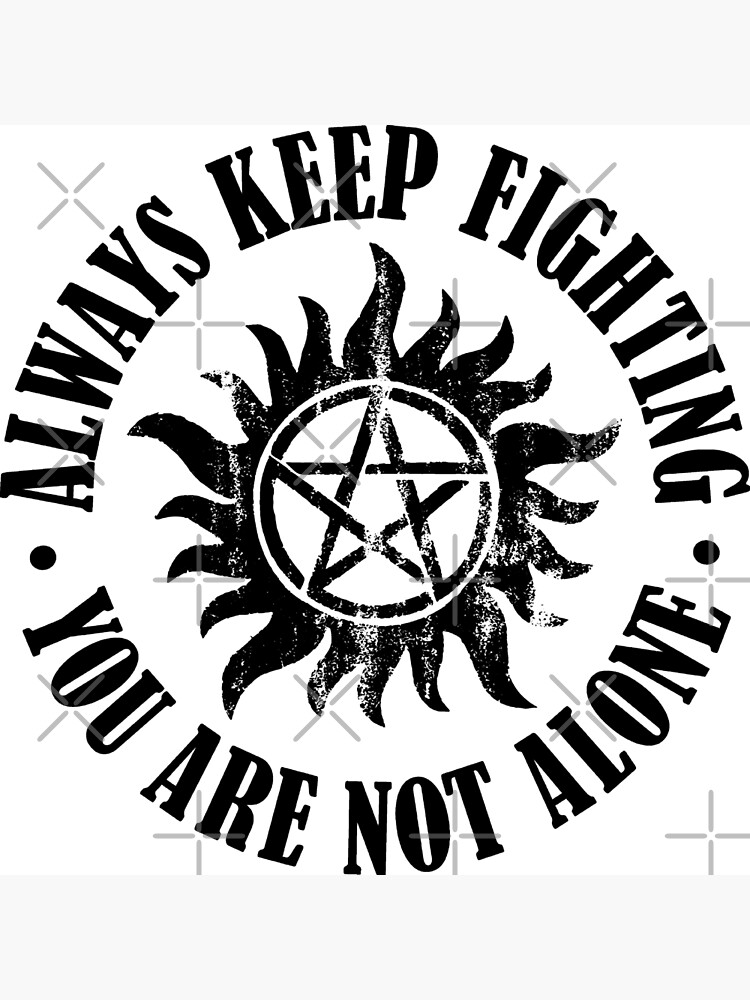 "Always Keep Fighting - Black" Poster for Sale by Happy-Llama-Art ...