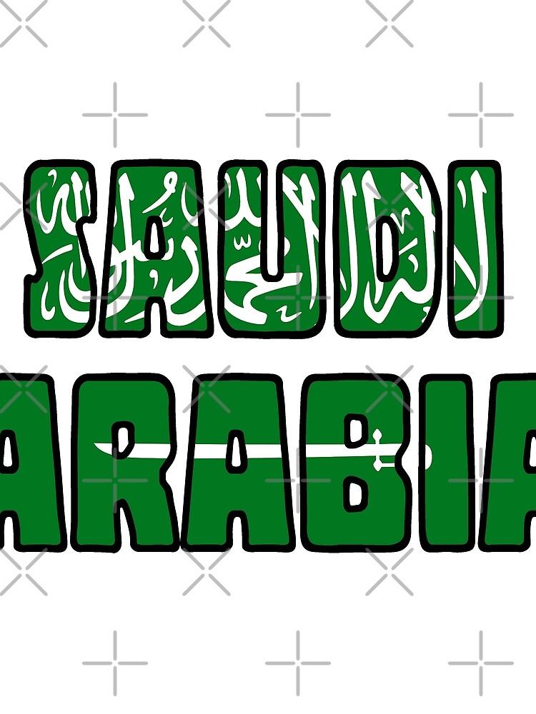 "Saudi Arabia Font With Saudi Arabian Flag" Scarf for Sale by Havocgirl ...