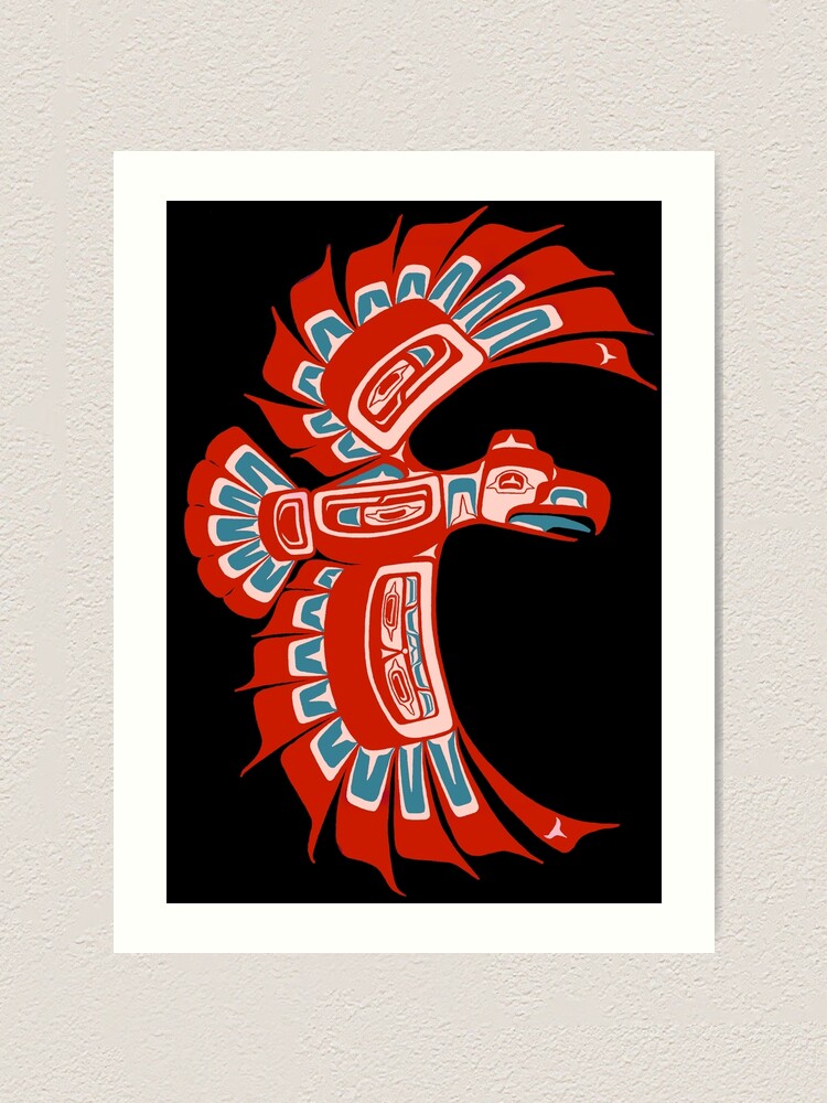 "Tlingit eagle, PNW" Art Print for Sale by featherladyJT | Redbubble