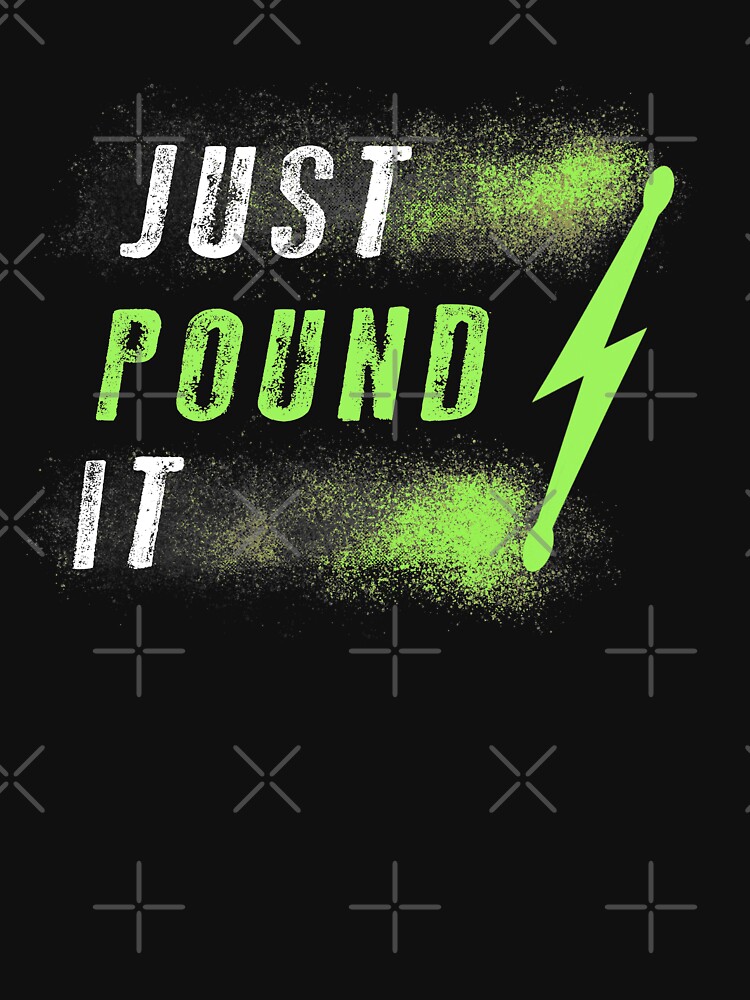 "Pound Workout Fitness Quote" T-shirt for Sale by DSYvon | Redbubble ...