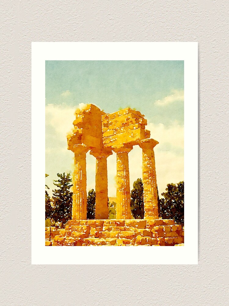 "Temple of Castor and Pollux, Valle dei Templi, Agrigento, Sicily ...