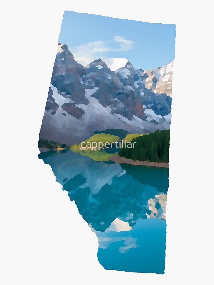 "Alberta Sticker" Sticker for Sale by cappertillar | Redbubble