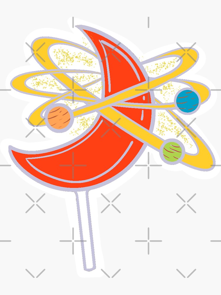 "Moon Orbit" Sticker for Sale by Vgdraw | Redbubble