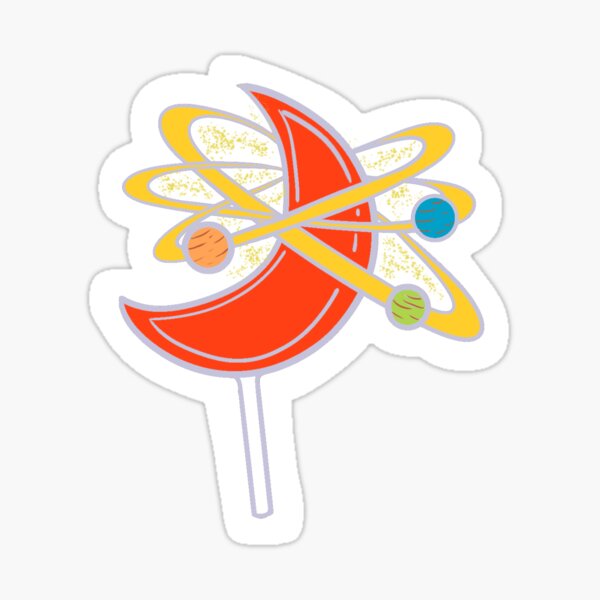 "Moon Orbit" Sticker for Sale by Vgdraw | Redbubble