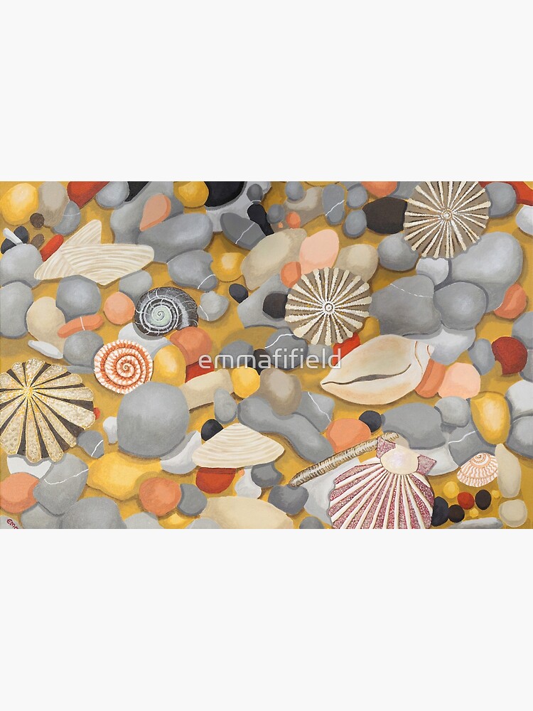 "Pebbles and Shells Beach Design" Zipper Pouch for Sale by Emma Fifield ...