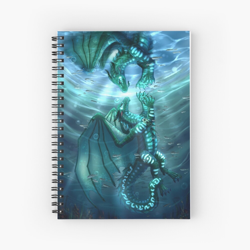 "Wings of Fire - Fathom and Turtle" Spiral Notebook for Sale by ...