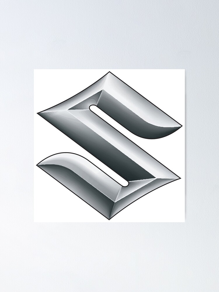 "Suzuki Logo Metal S" Poster for Sale by MotoringZen | Redbubble