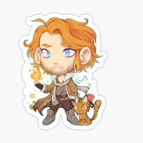 "Critical Role Caleb" Sticker by applepiyaa | Redbubble