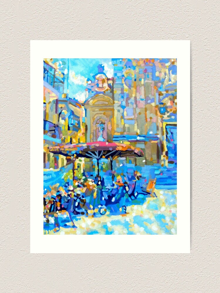 "Oil painting of Gozo" Art Print for Sale by pauledmondson | Redbubble