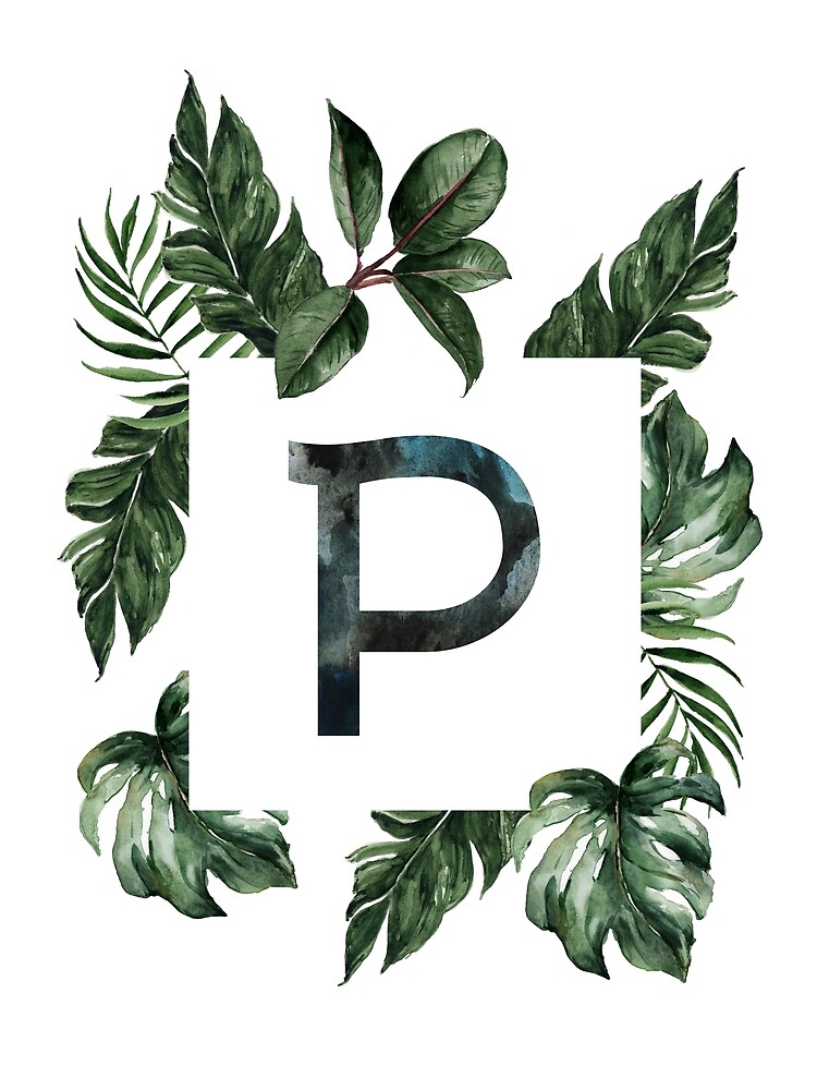"Botanical Alphabet P" Poster for Sale by nataliehancock | Redbubble