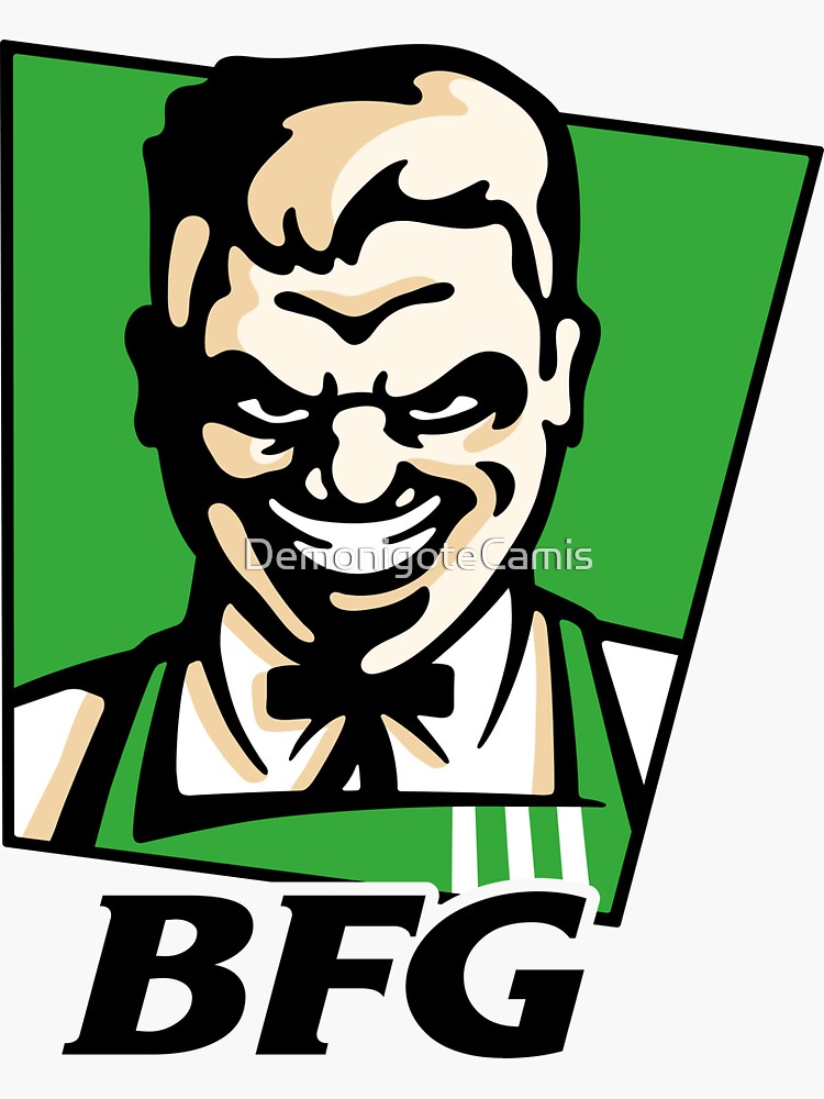 "BFG" Sticker for Sale by DemonigoteCamis | Redbubble