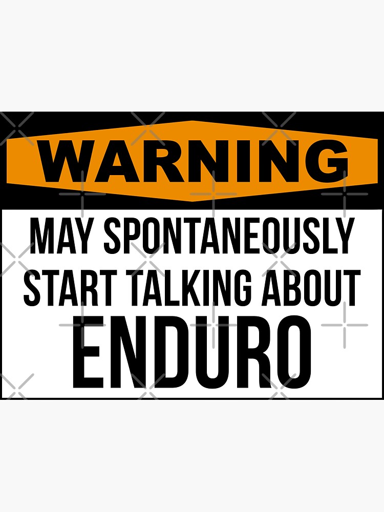 "Enduro" Sticker by silverorlead | Redbubble