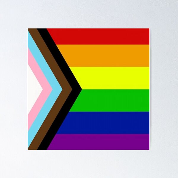 "Progress Pride Flag" Poster for Sale by serpentsky17 | Redbubble