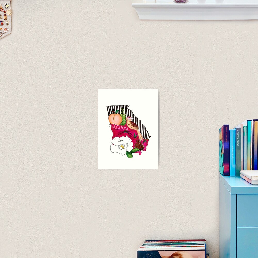 "Georgia State" Art Print by jamiejoinerart | Redbubble