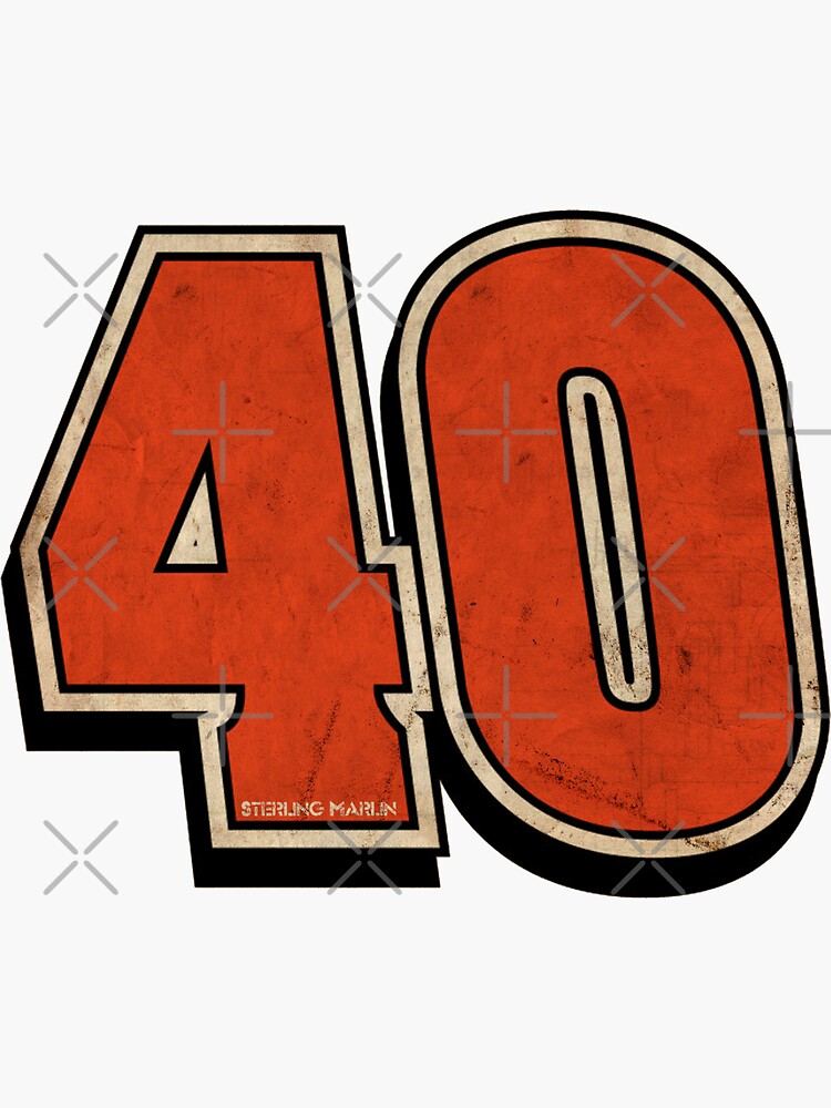"Sterling Marlin 40 Nascar Racing Decal " Sticker by Customtuk | Redbubble