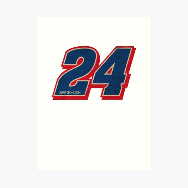 "Jeff Gordon 24 Nascar Racing Decal " Art Print by Customtuk | Redbubble