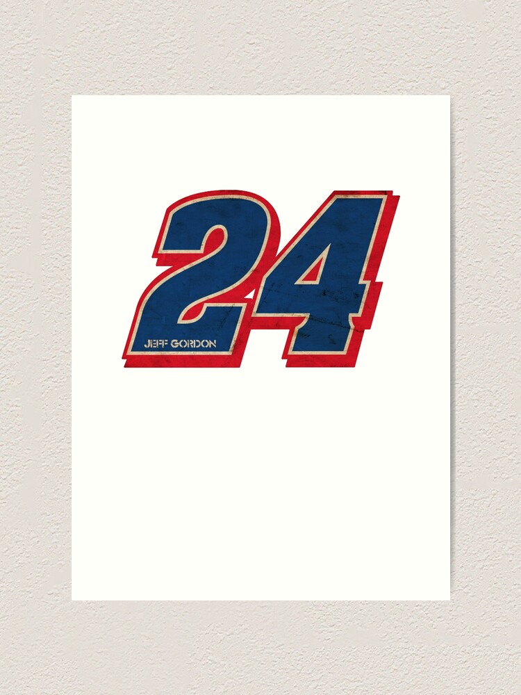 "Jeff Gordon 24 Nascar Racing Decal " Art Print by Customtuk | Redbubble