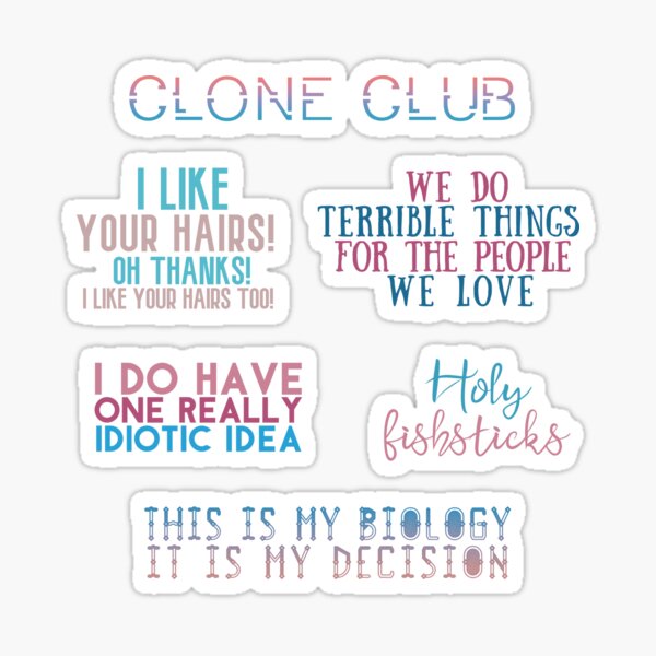 "Orphan Black Sticker Pack" Sticker for Sale by annylands | Redbubble