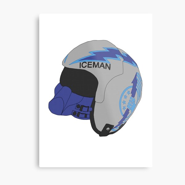 "Iceman Kazansky Top Gun Flight Helmet" Metal Print for Sale by ...