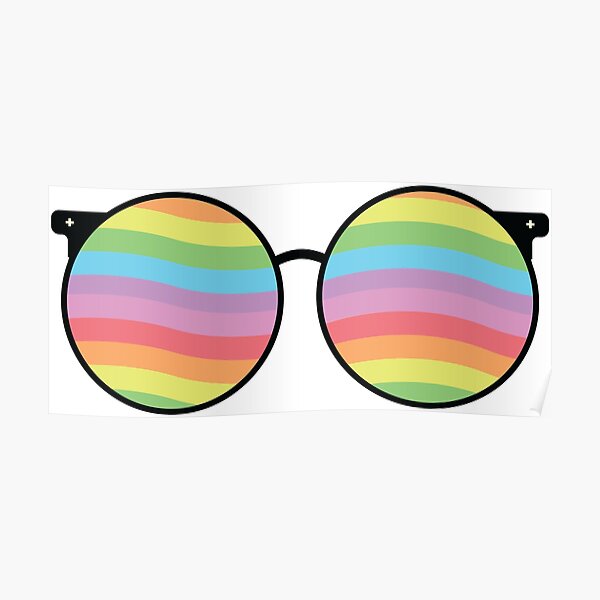 John Lennon Hippy Glasses Poster By Averyb7 Redbubble