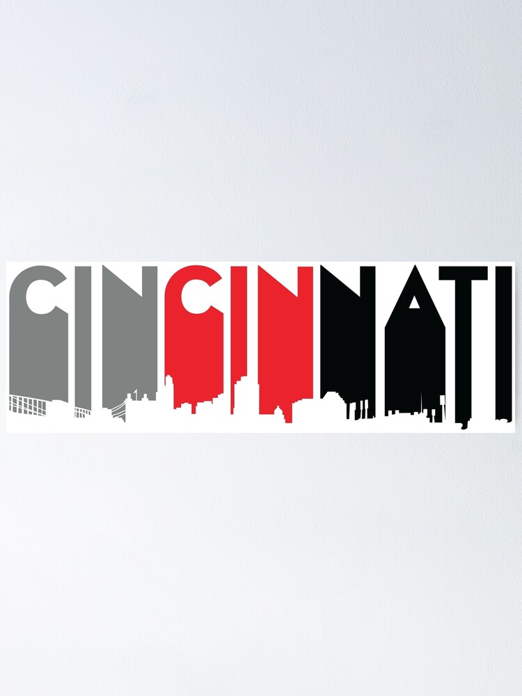 "Cincinnati Skyline" Poster by averyb7 | Redbubble