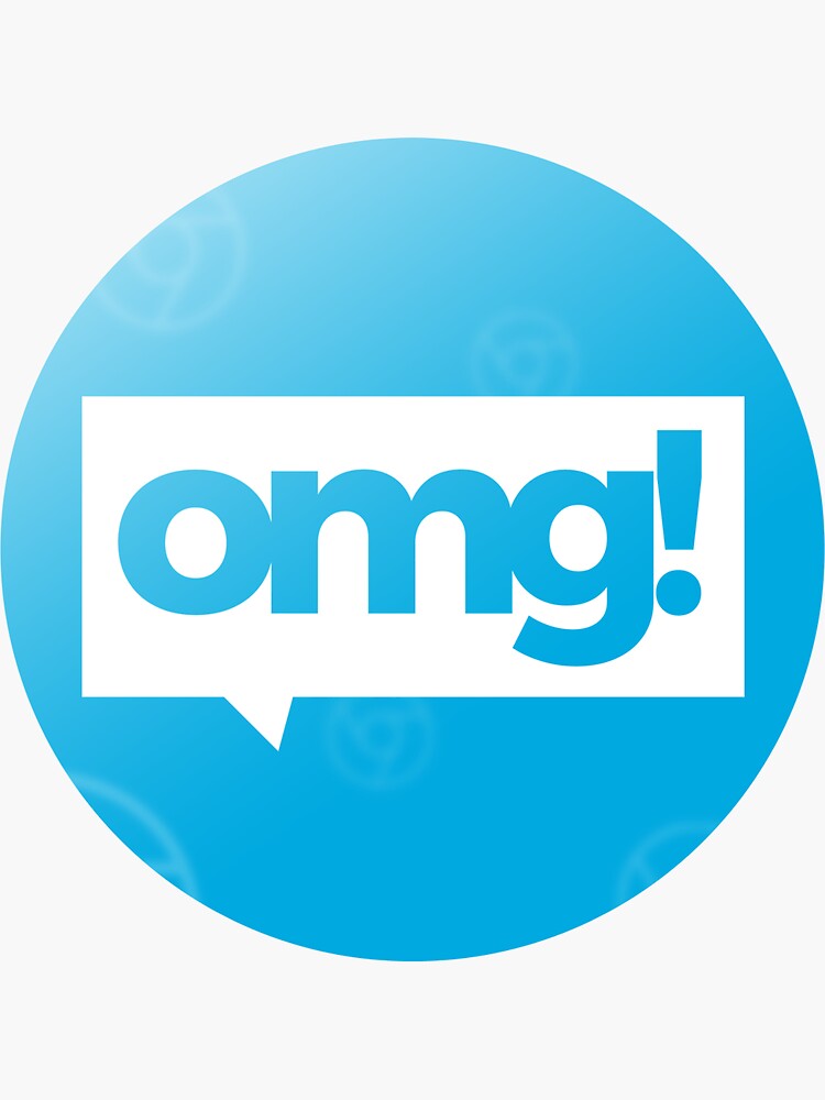 "OMG! logo sticker (circle design)" Sticker for Sale by omgubuntu ...