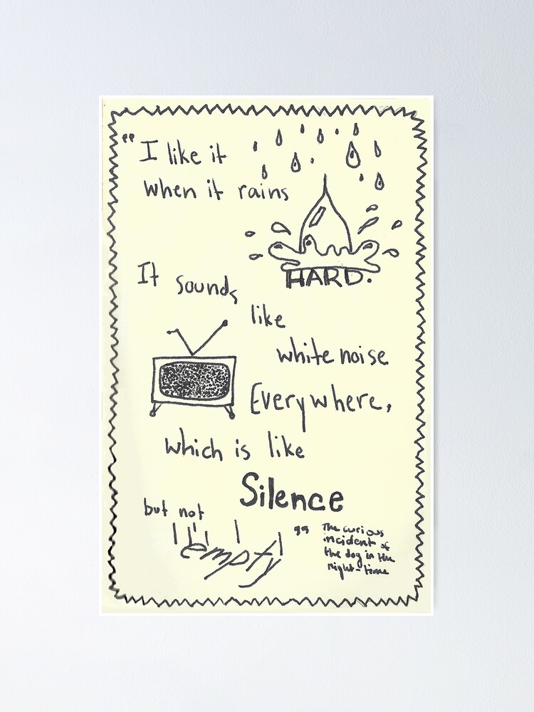 "I like it when it rains" Poster for Sale by tatianaks | Redbubble