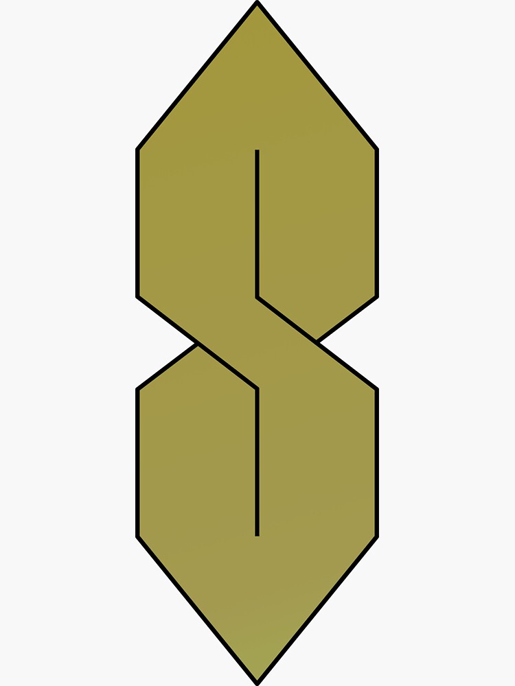"The Geometric S | Famous Capital Letter Symbol" Sticker for Sale by ...