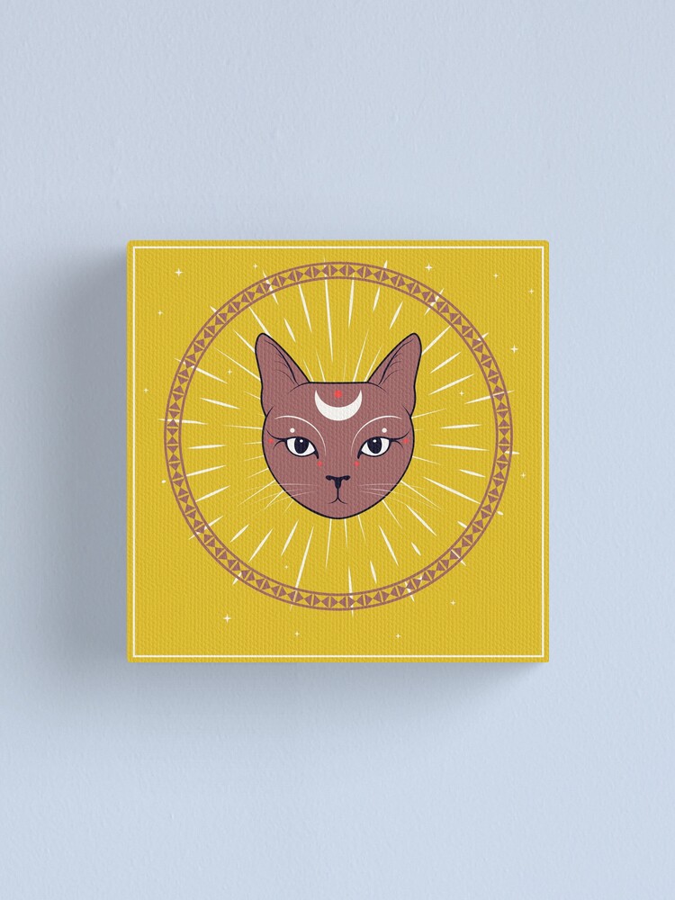 "Esoteric Cat" Canvas Print for Sale by wwrobel | Redbubble