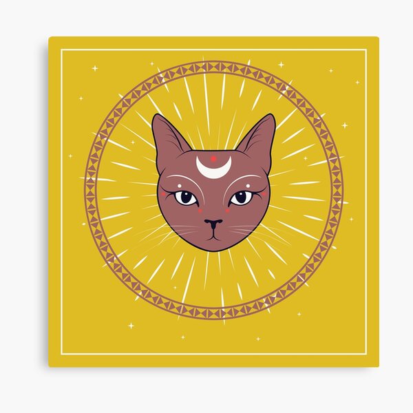 "Esoteric Cat" Canvas Print for Sale by wwrobel | Redbubble