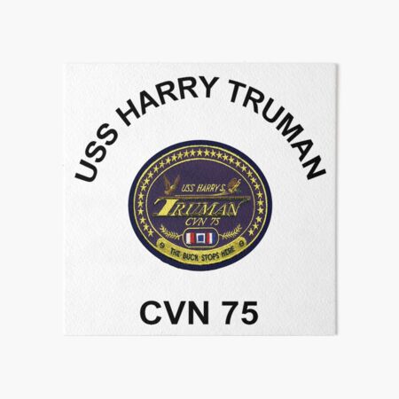"USS Harry S. Truman (CVN-75) Crest" Art Board Print by Spacestuffplus ...