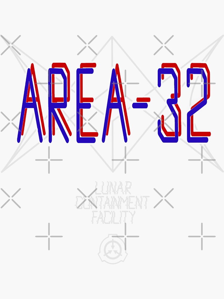 "SCP: AREA-32 LUNAR CONTAINMENT FACILITY" Sticker for Sale by Twazzock ...