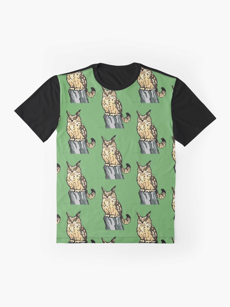 "Cat-Owl Scowl" T-shirt for Sale by sneercampaign | Redbubble | cat ...