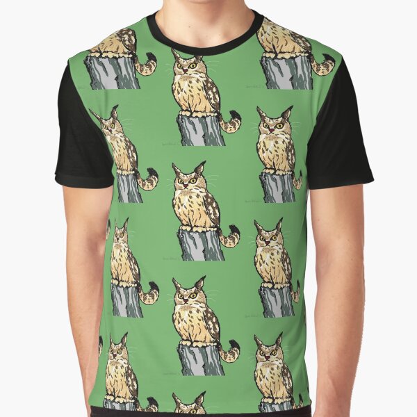 "Cat-Owl Scowl" T-shirt for Sale by sneercampaign | Redbubble | cat ...