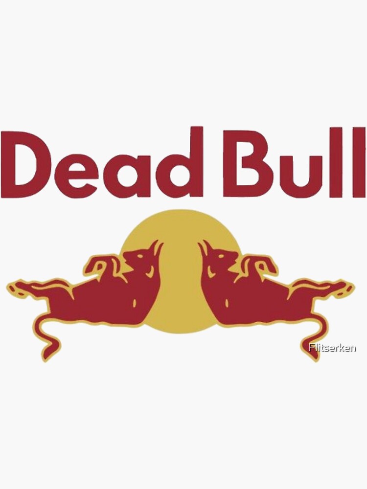 "Dead bull" Sticker by Flitserken | Redbubble