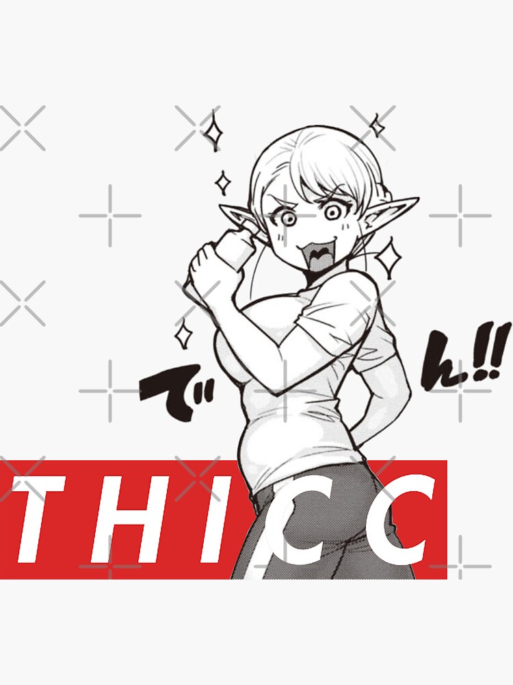 Thicc Plus Sized Elf Meme Sticker By Coolsocrati Redbubble
