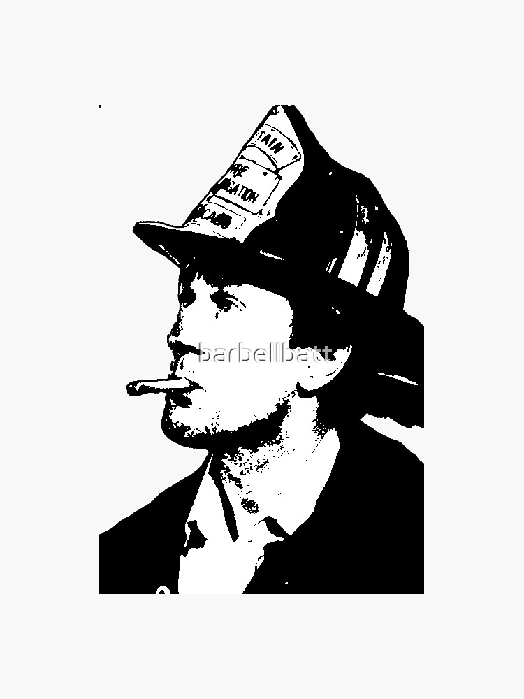 "Inspector Rimgale - DeNiro - Backdraft " Sticker for Sale by ...