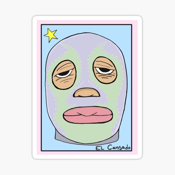 "El Cansado" Sticker for Sale by jaim11 | Redbubble